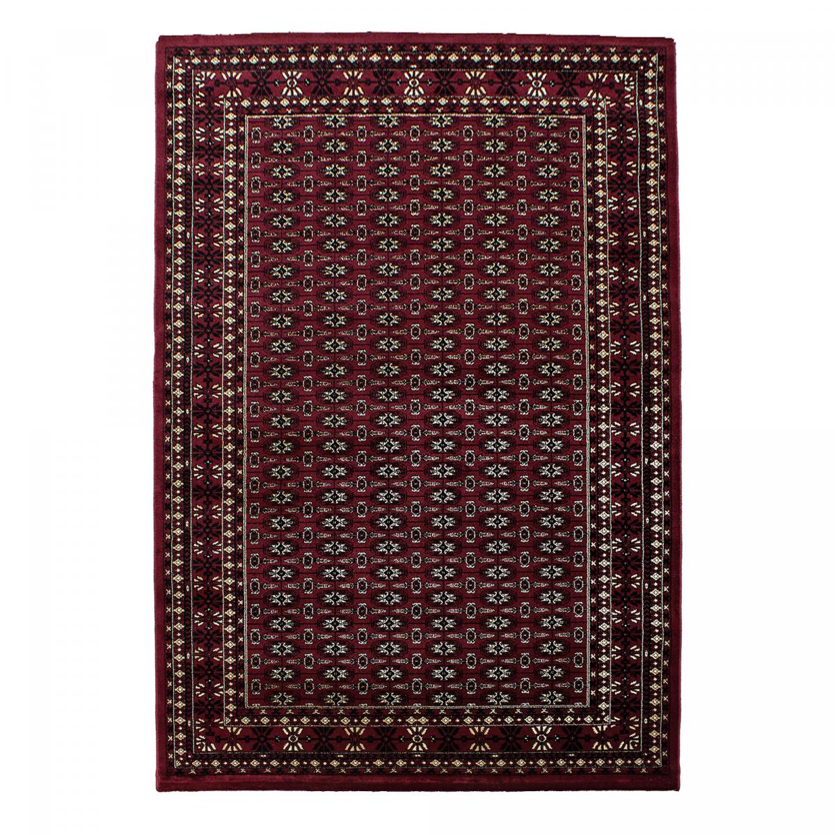 Tapis orient 80x150 rectangle rouge tissé motifs orientaux BISKO 3 ...