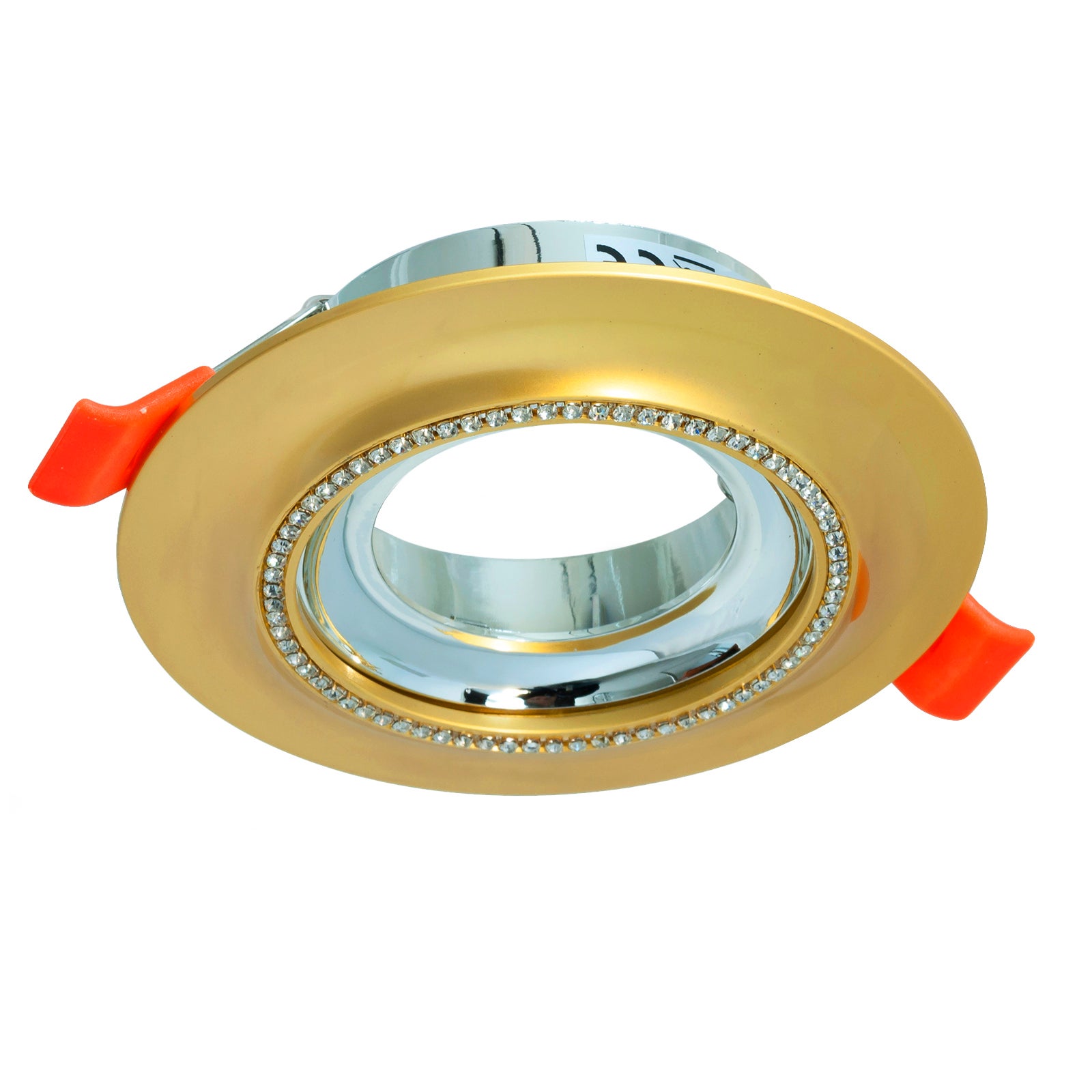 Support de spot rond or pailleté trou encastré plaque de plâtre bois ...