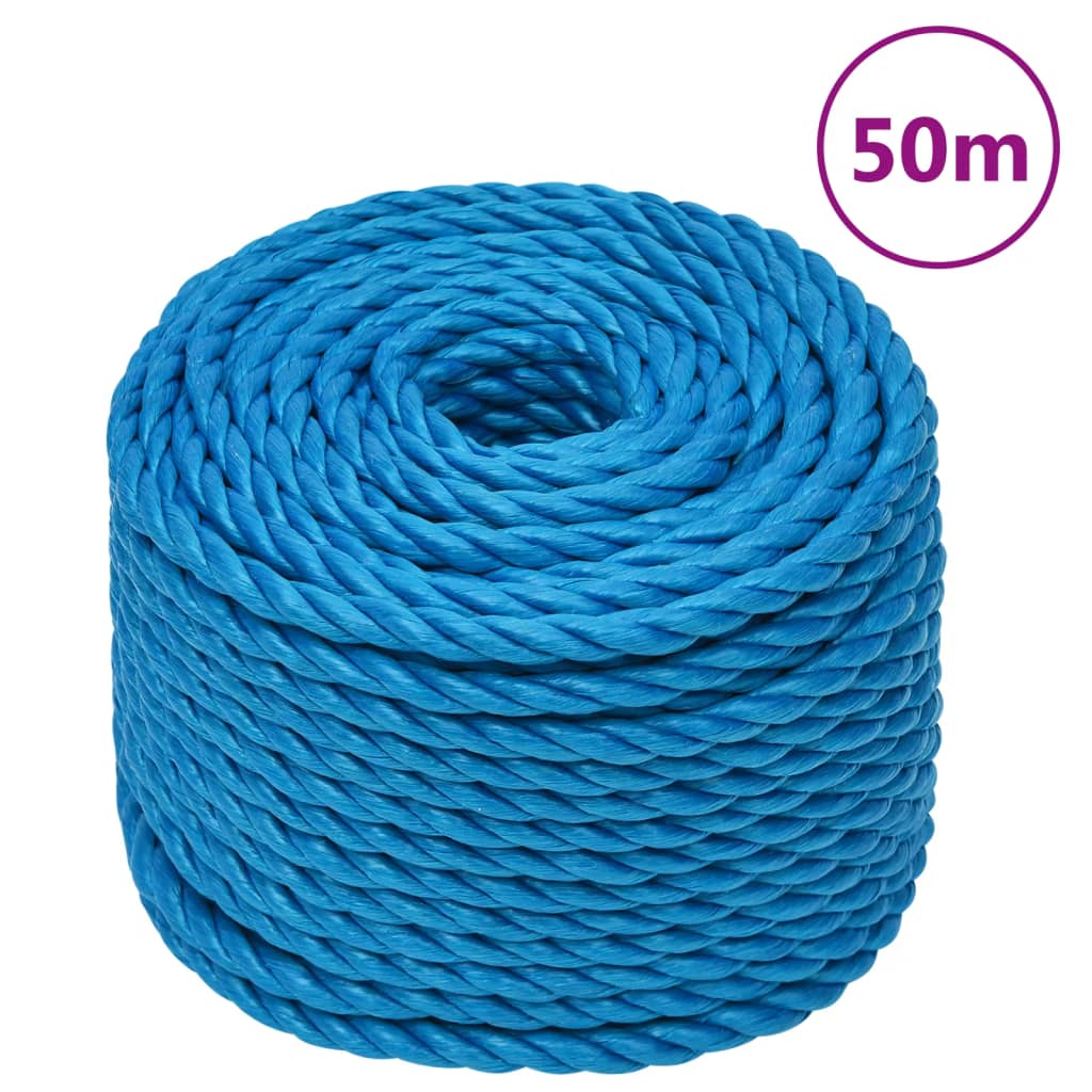 Corde de travail Bleu 10 mm 50 m Polypropylène | Leroy Merlin