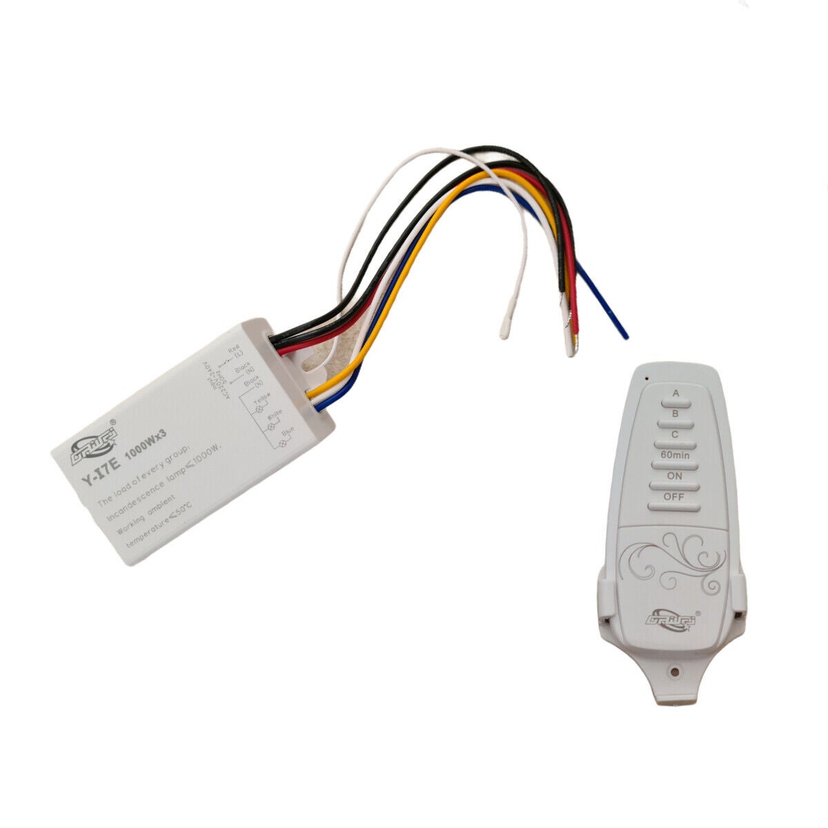 INTERRUPTEUR SANS FIL UNITÉ DE COMMANDE D'ÉCLAIRAGE COMMUTATION SANS ...