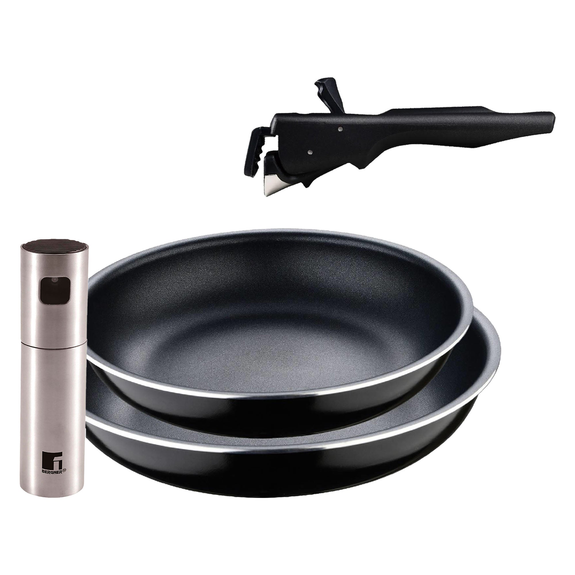 Poêles à induction Click&Cook Ø22Ø26cm et Pulvérisateur d'huile | Leroy ...