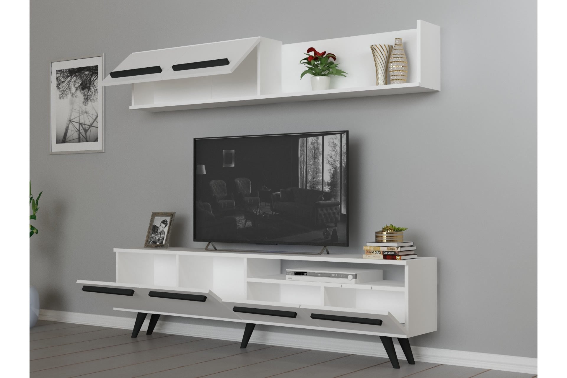 Mueble de TV - Mono-Blanco | Leroy Merlin