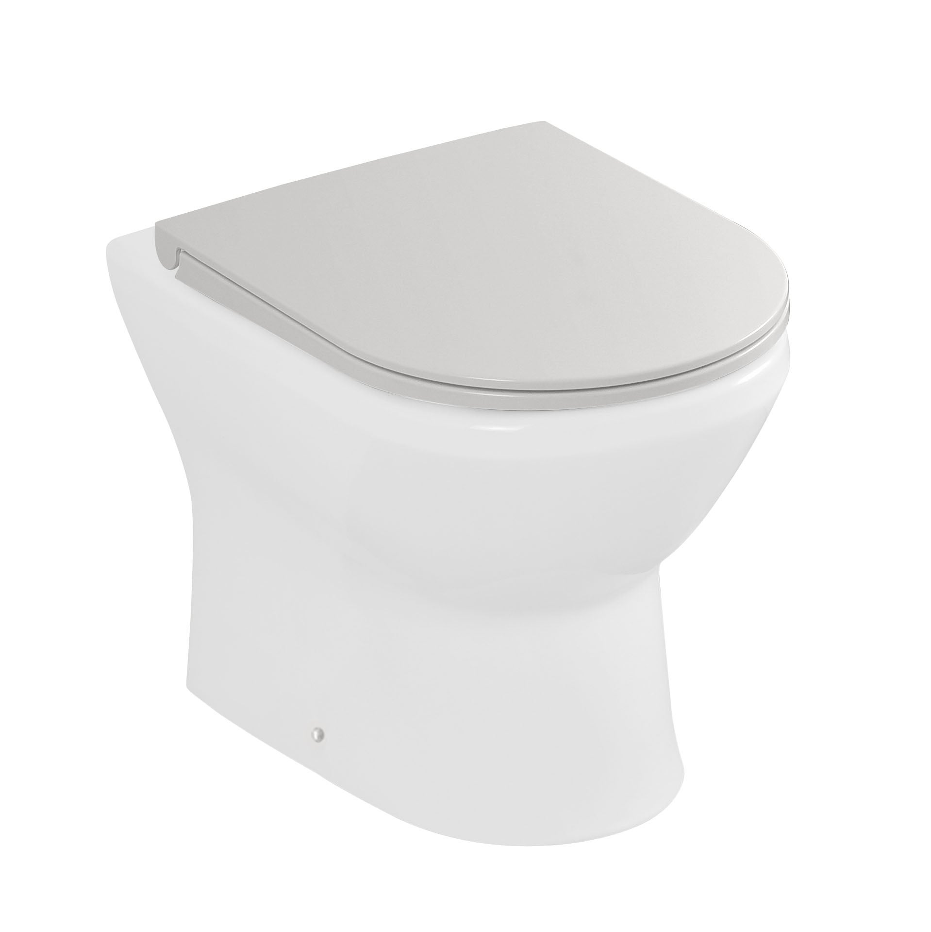 Abattant de WC Original Round slim softclose en thermodurcissable blanc ...