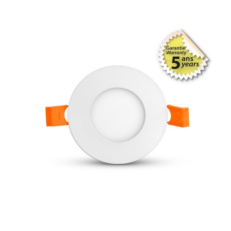 LED luz de techo blanco 3W 230lm 120° Ø90x24mm - blanco natural 4000K ...