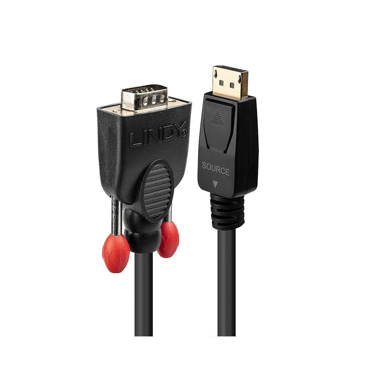 Lindy 41940 adaptador de cable de vídeo 0,5 m VGA (D-Sub) DisplayPort ...