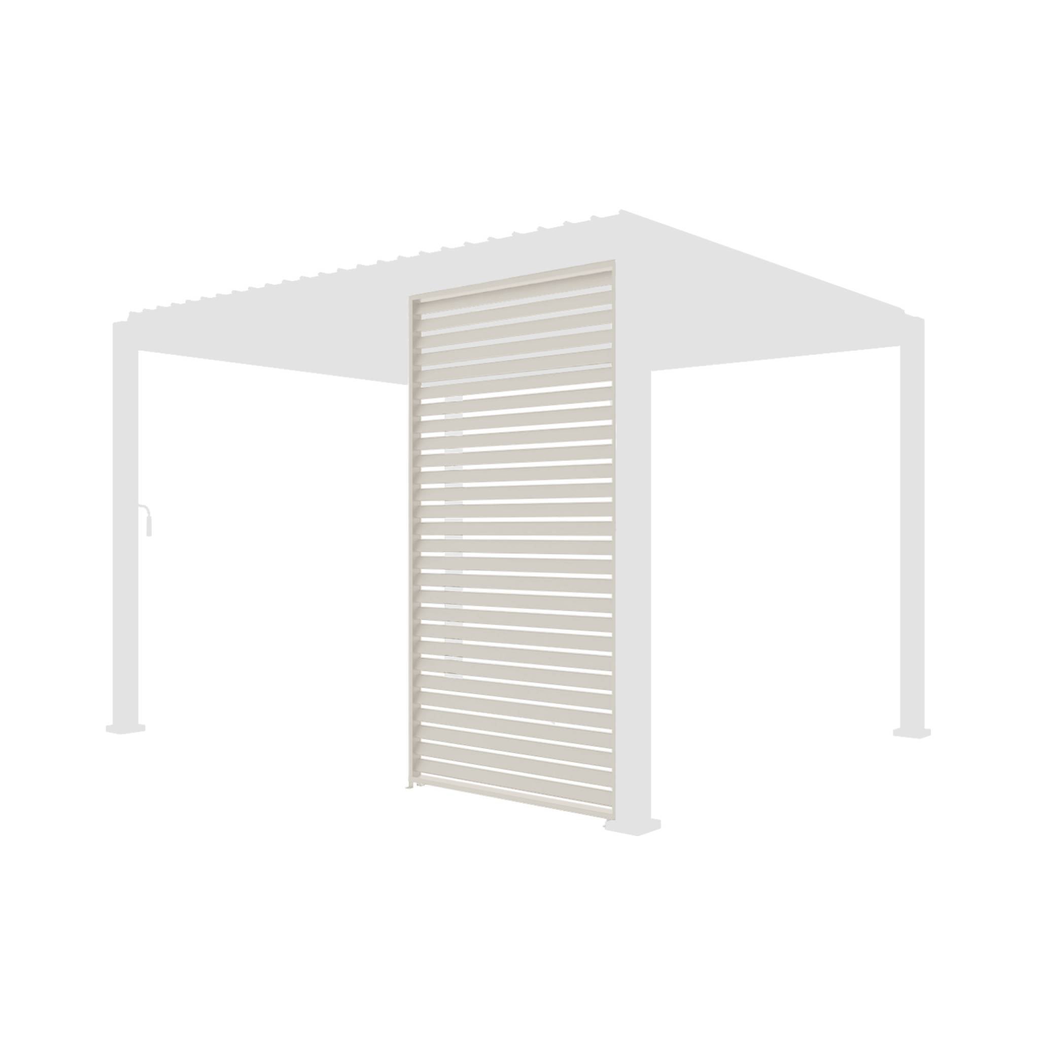 Persienne 130cm pour pergola bioclimatique Triomphe. côté 4m. panneau ...