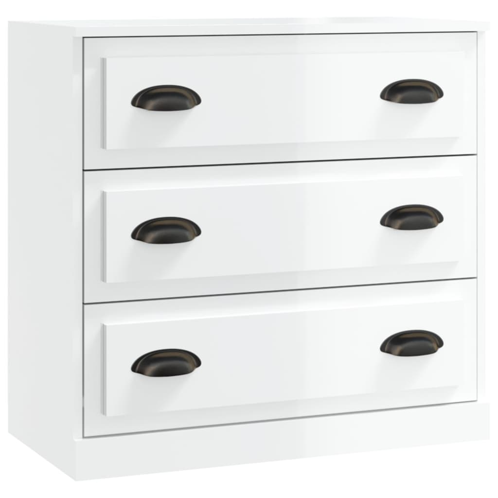 Buffet contreplaqué blanc brillant 70x35,5x67,5 cm | Leroy Merlin