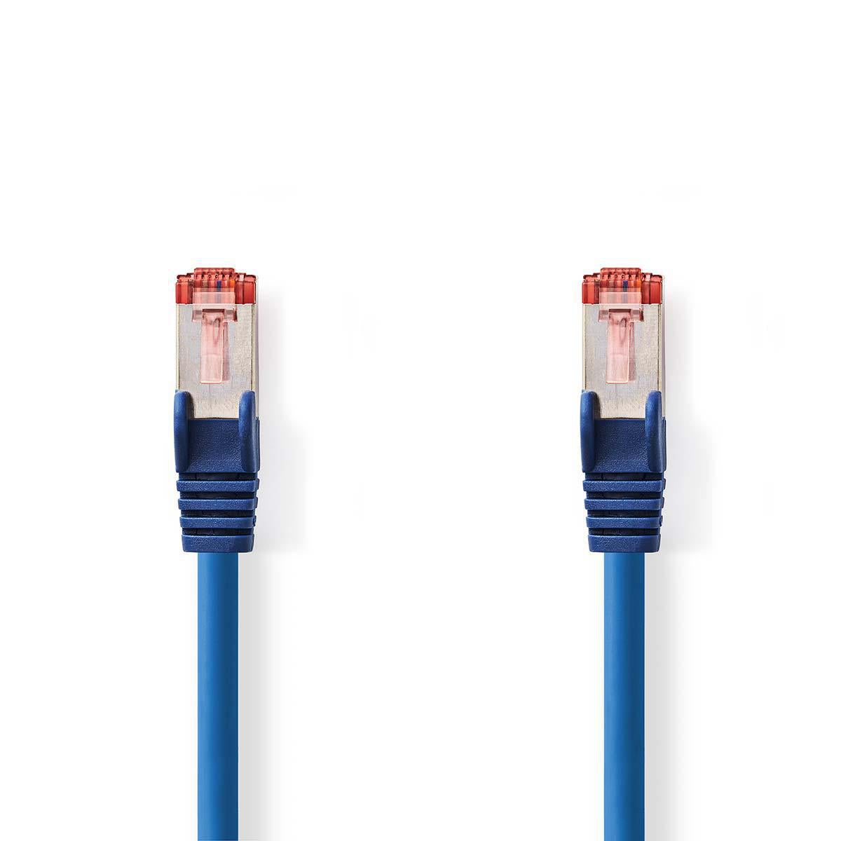 Câble Réseau Cat 6 S/FTP RJ45 Mâle - RJ45 Mâle 1,5 m Bleu | Leroy Merlin