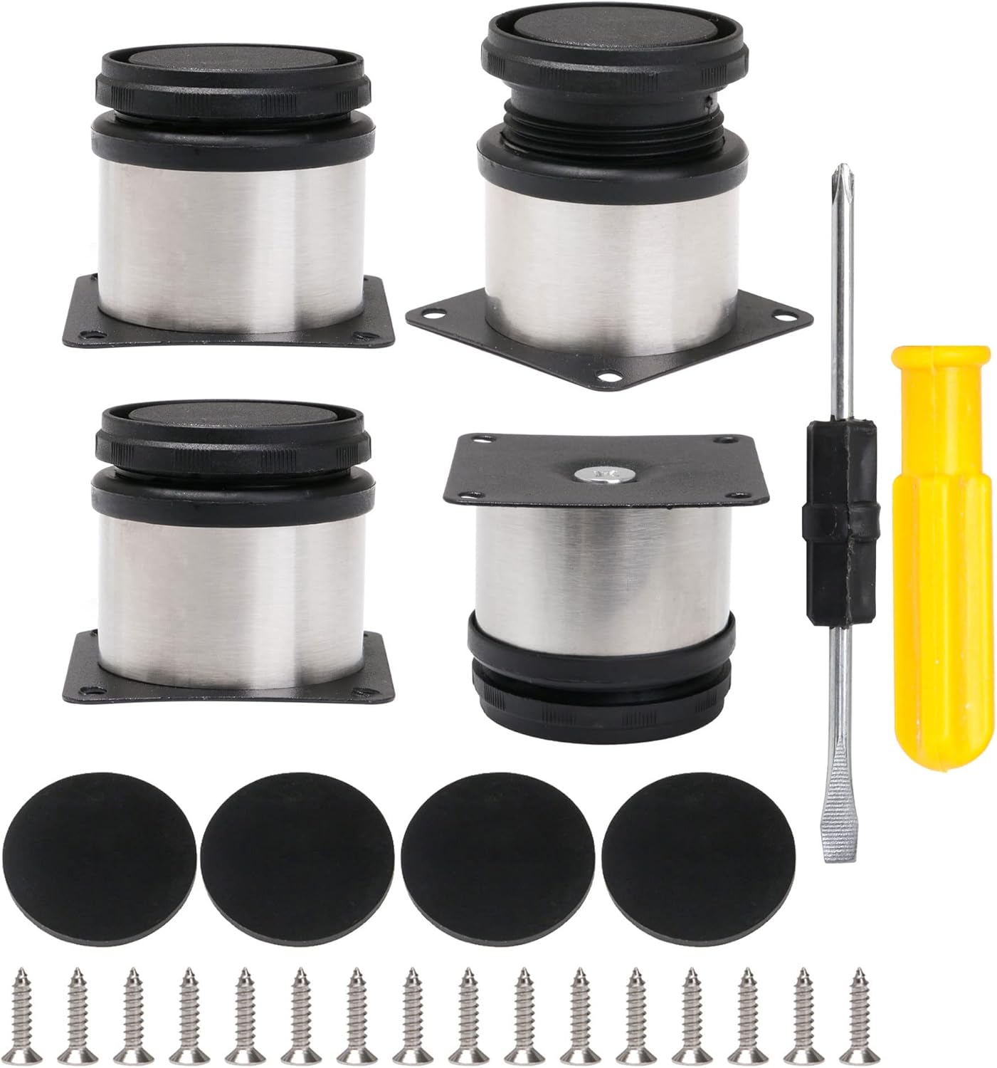 Patas de Metal Ajustables para Mueble, Pies de Cocina de Acero ...