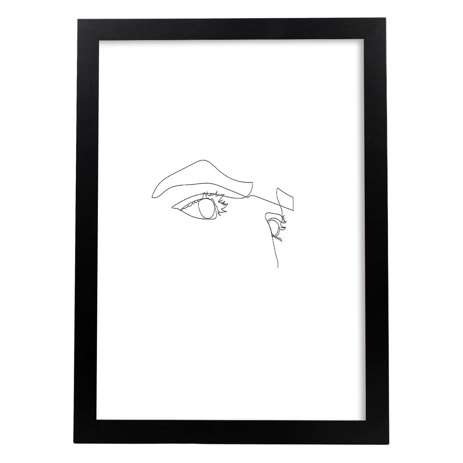 Affiches De Dessins Et Croquis Sur Une Ligne. Nordic Male Face Lame ...