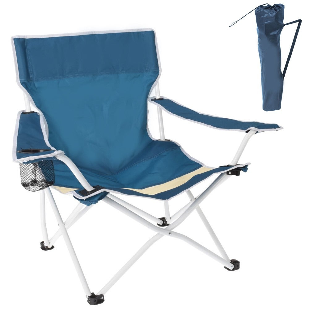 SILLON FIJO PLEGABLE LUXE AZUL | Leroy Merlin