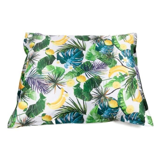 COTTON WOOD Maxi Coussin imprime banane - 110 x 130 cm | Leroy Merlin