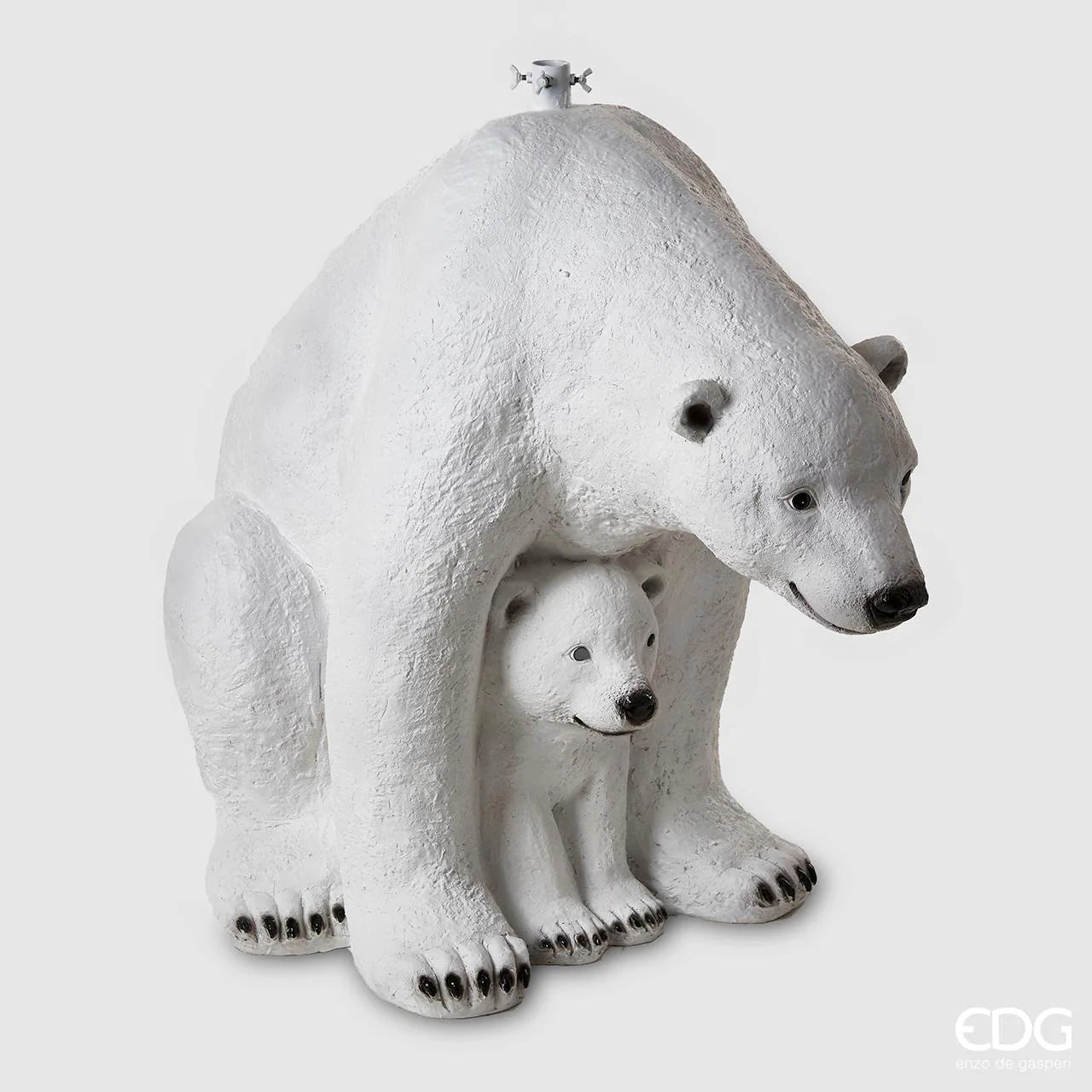 Base para árbol de Navidad Oso Polar h 85 cm en resina reforzada EDG | Leroy Merlin