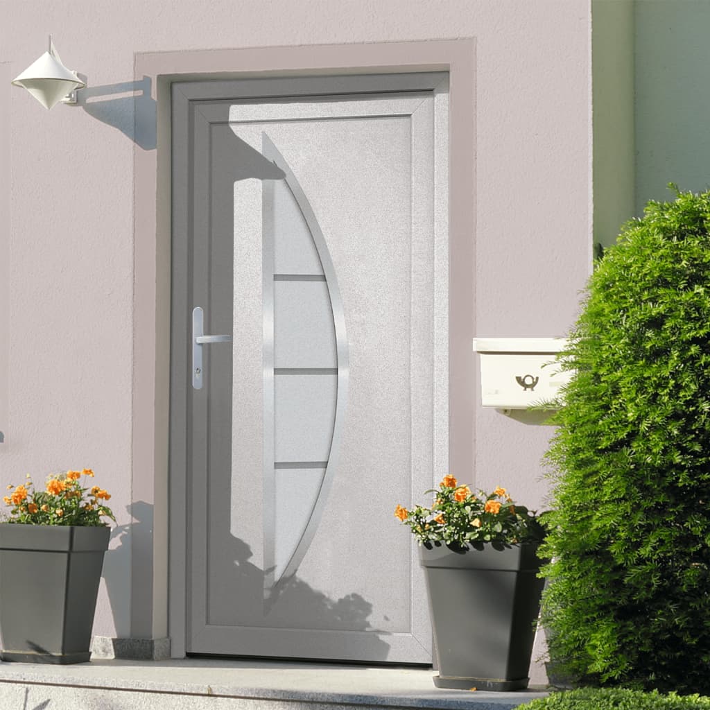 Puerta de entrada PVC blanca 108x200 cm vidaXL | Leroy Merlin
