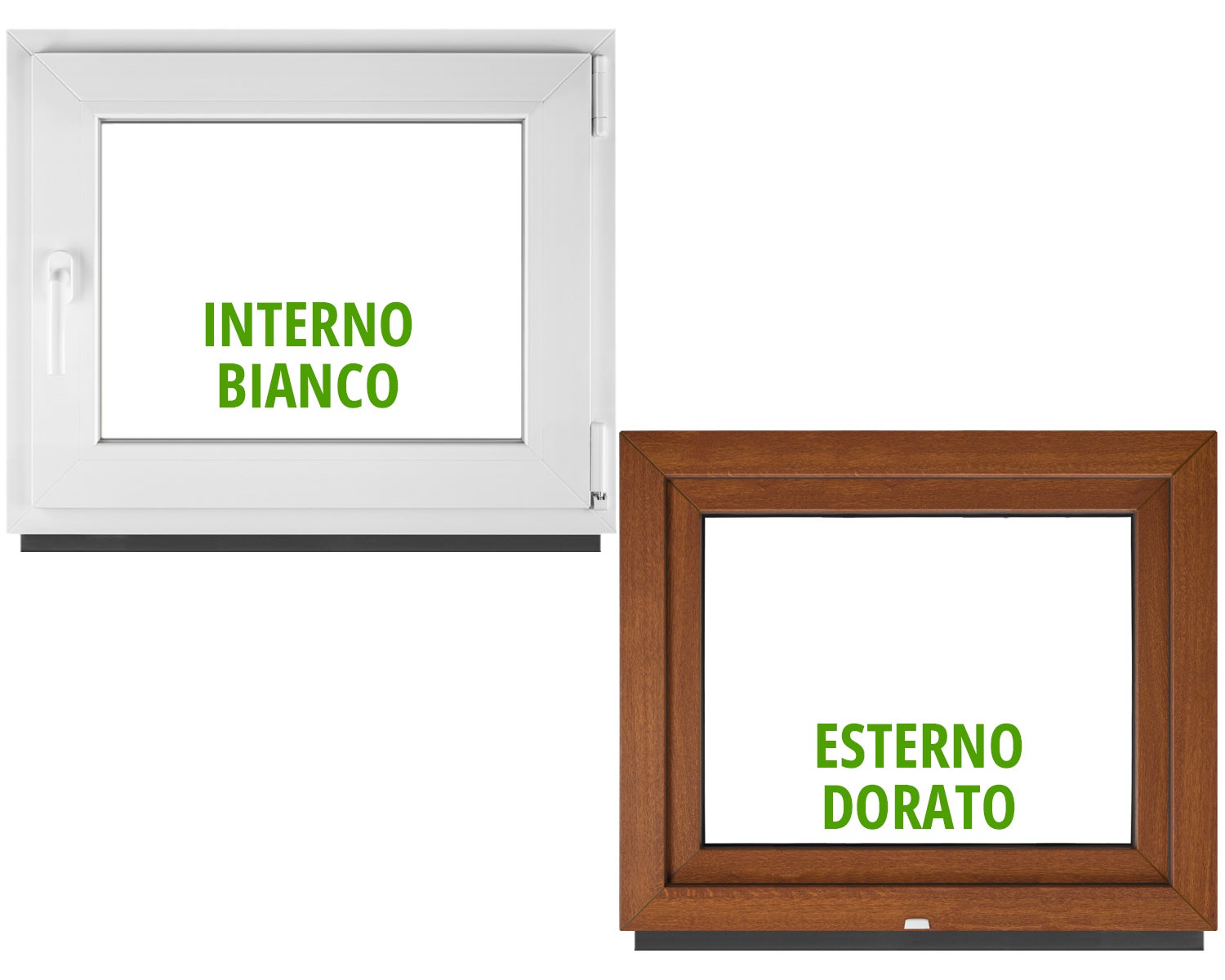 Fenêtre PVC BauPlaza 100 x 50 cm (Largeur x Hauteur) Oscillo-Battante ...