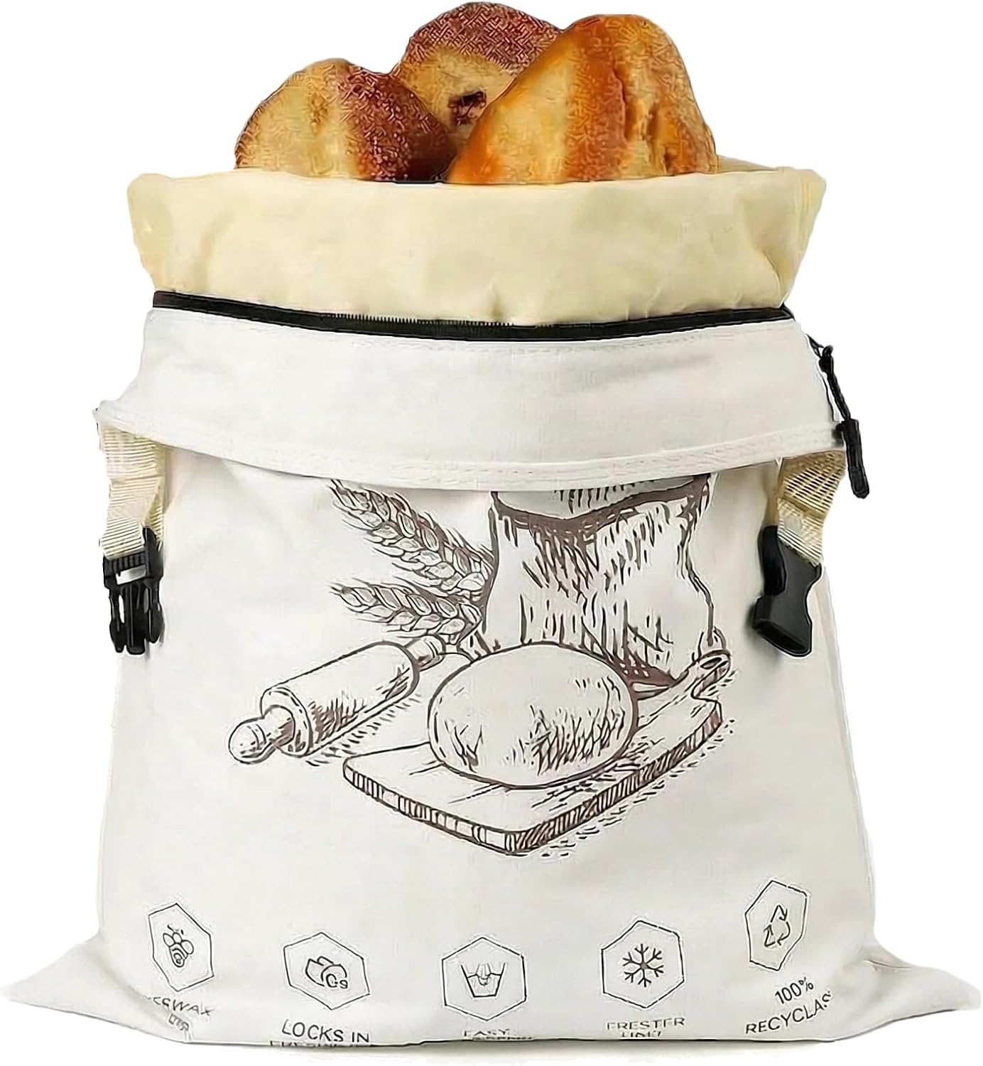 Bolsas de pan de cera de abeja, juego de 1, bolsa de almacenamiento ...