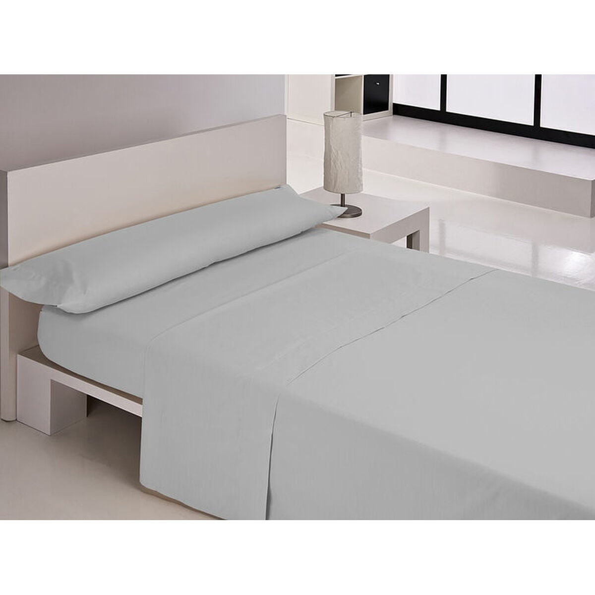 Jeu de draps Carla Rubini DENVER Gris Gran lit 2 persones | Leroy Merlin