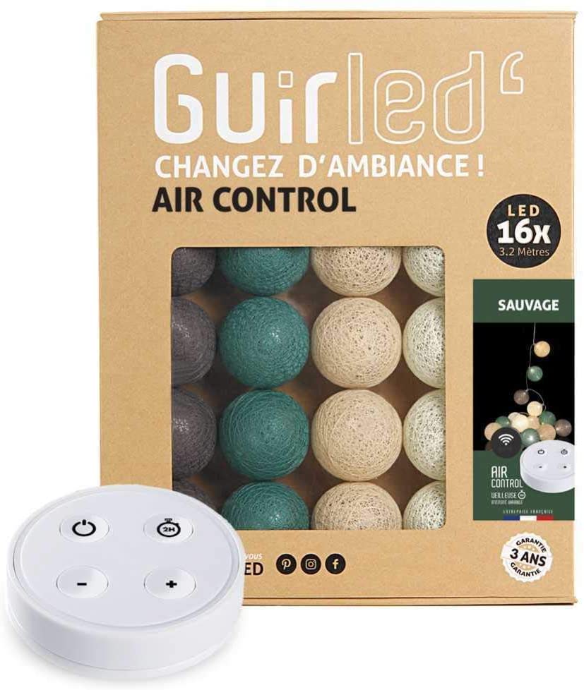 Guirlande lumineuse boules coton LED USB - Télécommande sans fil ...