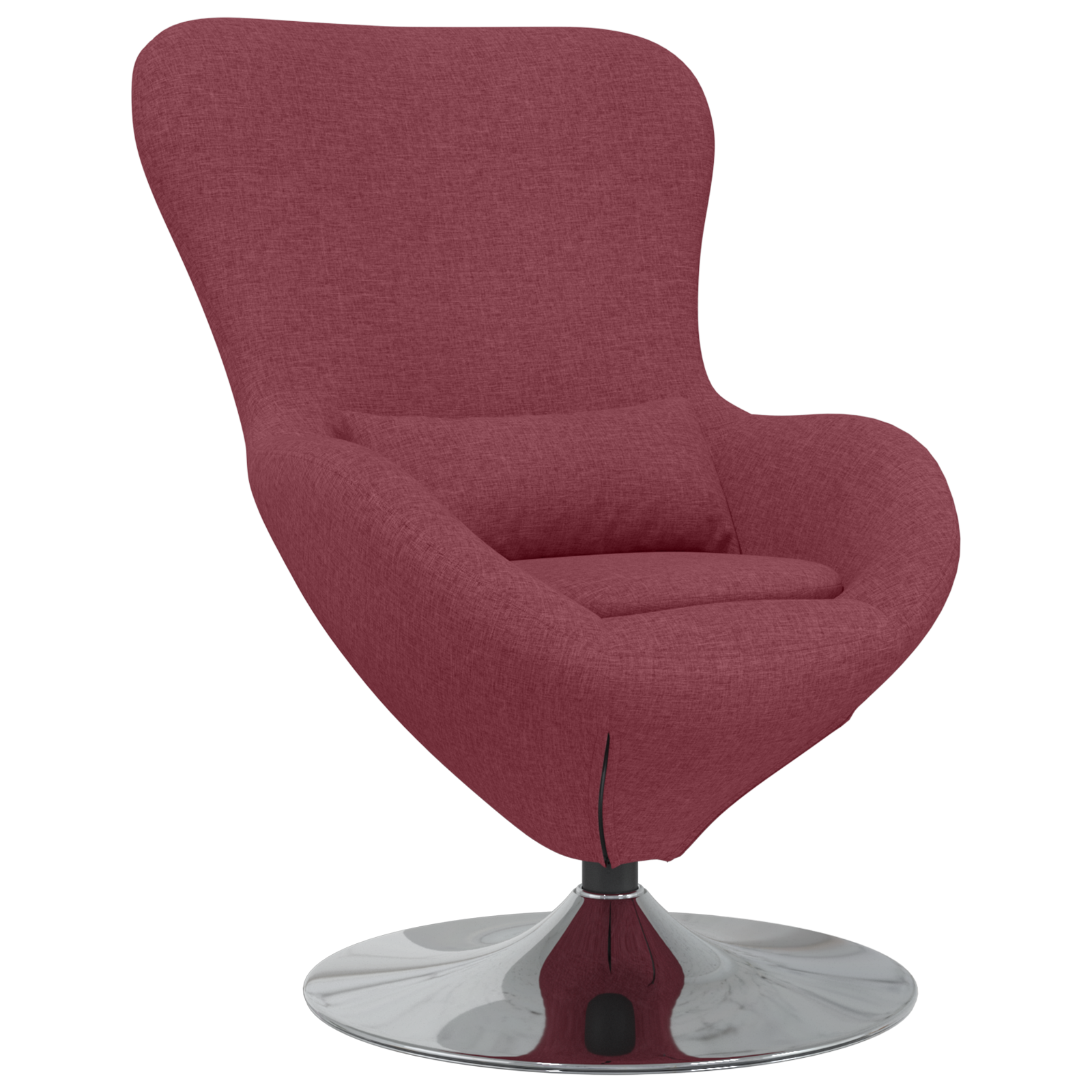 Chaise de salon | Chaise œuf Rouge Vin Tissu CFW327188 | Leroy Merlin