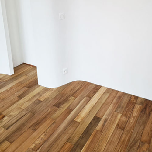 Parquet Massif Teck Huilé Naturel 120x15mm - Longueurs variables de 300 ...