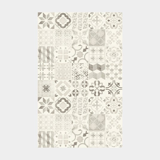 Tapis Vinyle - Carreaux de ciment - Noir - 100 x 160 cm Tarkett | Leroy ...