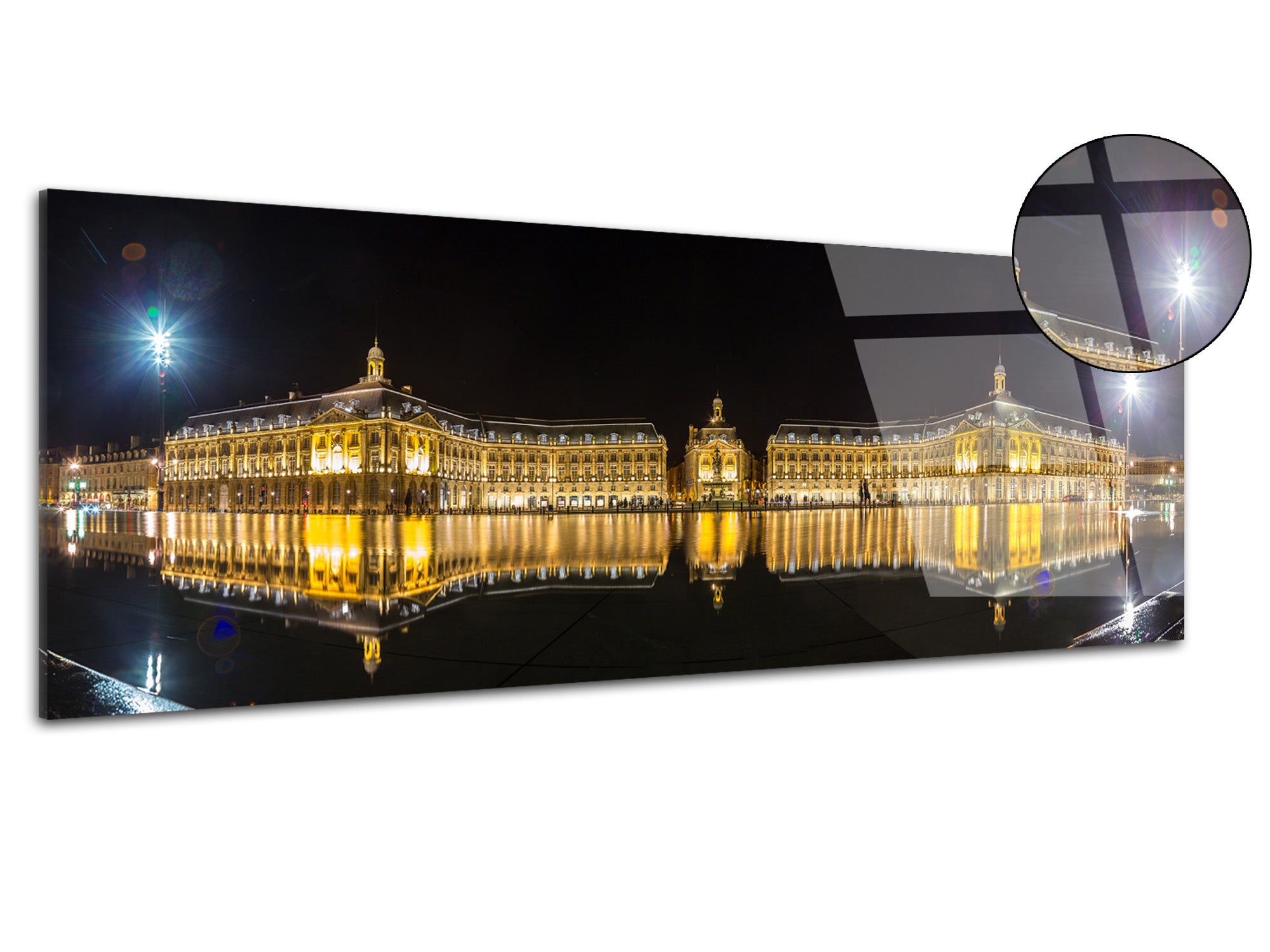 Tableau plexiglas photo panoramique ville de Bordeaux | Leroy Merlin