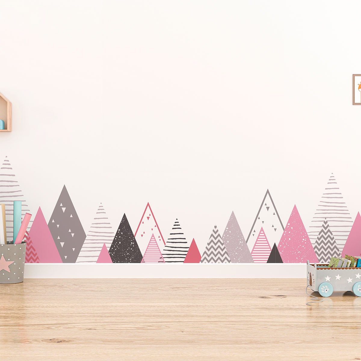 Vinilo niño escandinavo de montaña dorchka - adhesivo de pared ...