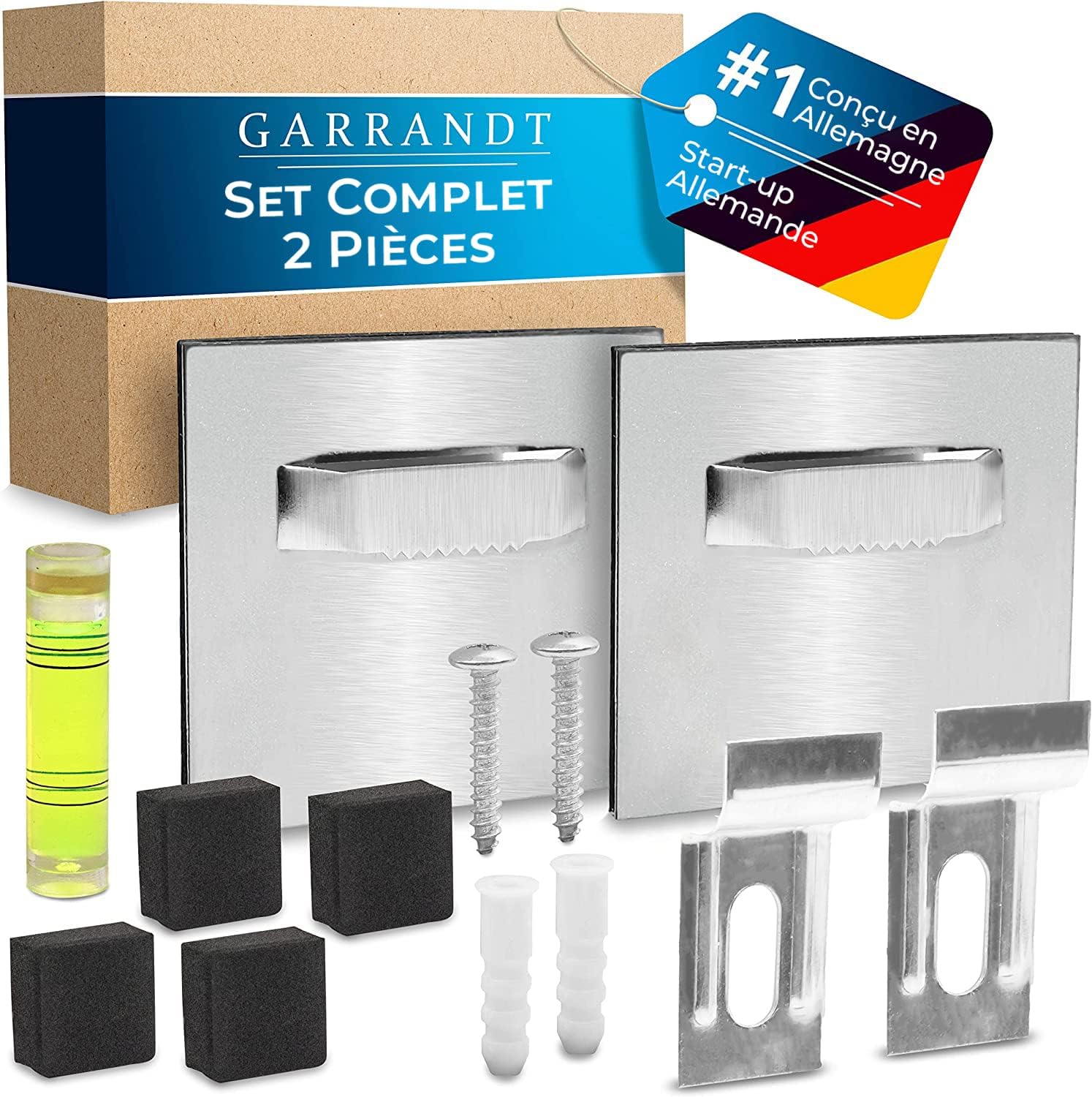 Fixation de miroir - Crochet pour tableau - Fixation de cadre photo ...