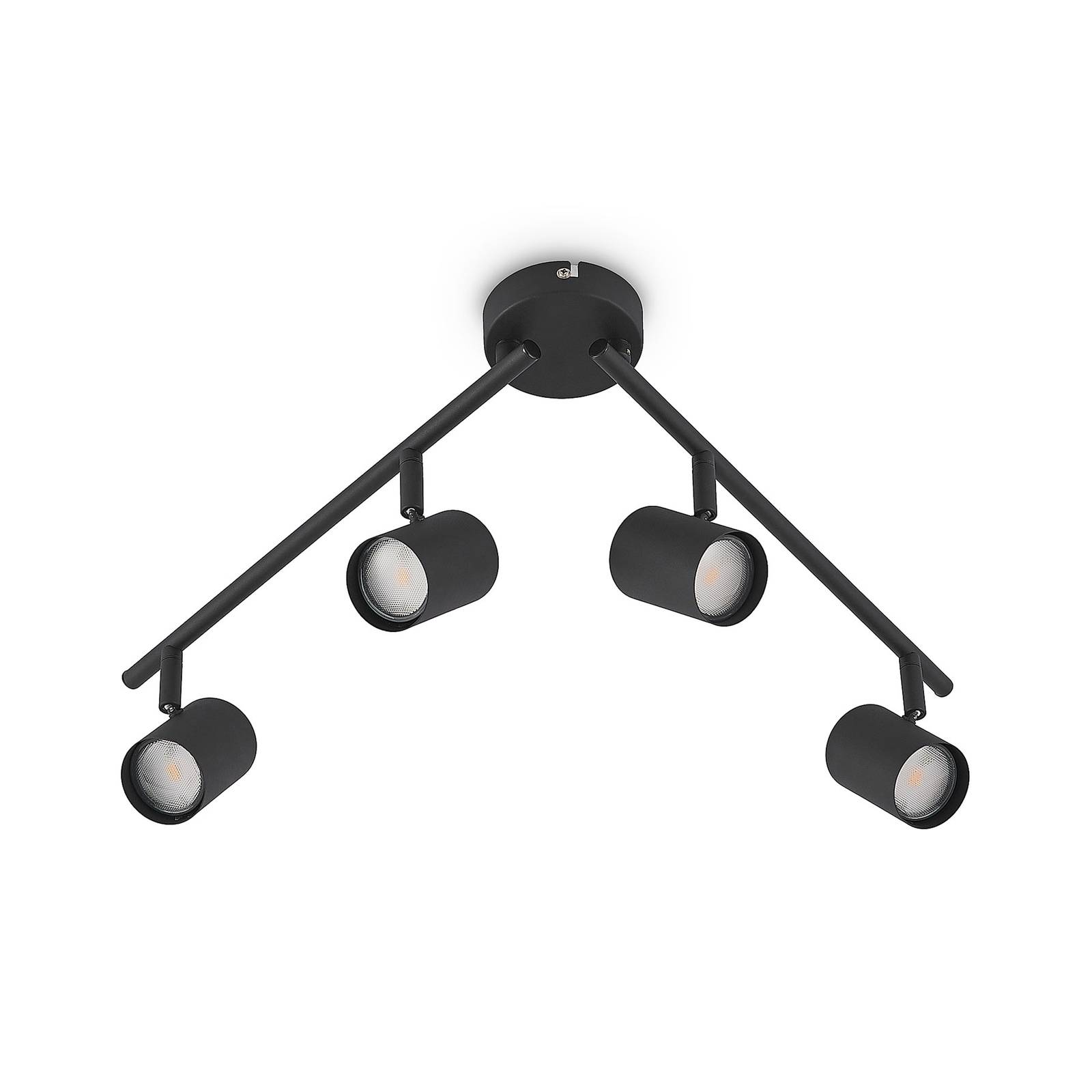 ELC Binola spot en noir, à 4 lampes | Leroy Merlin