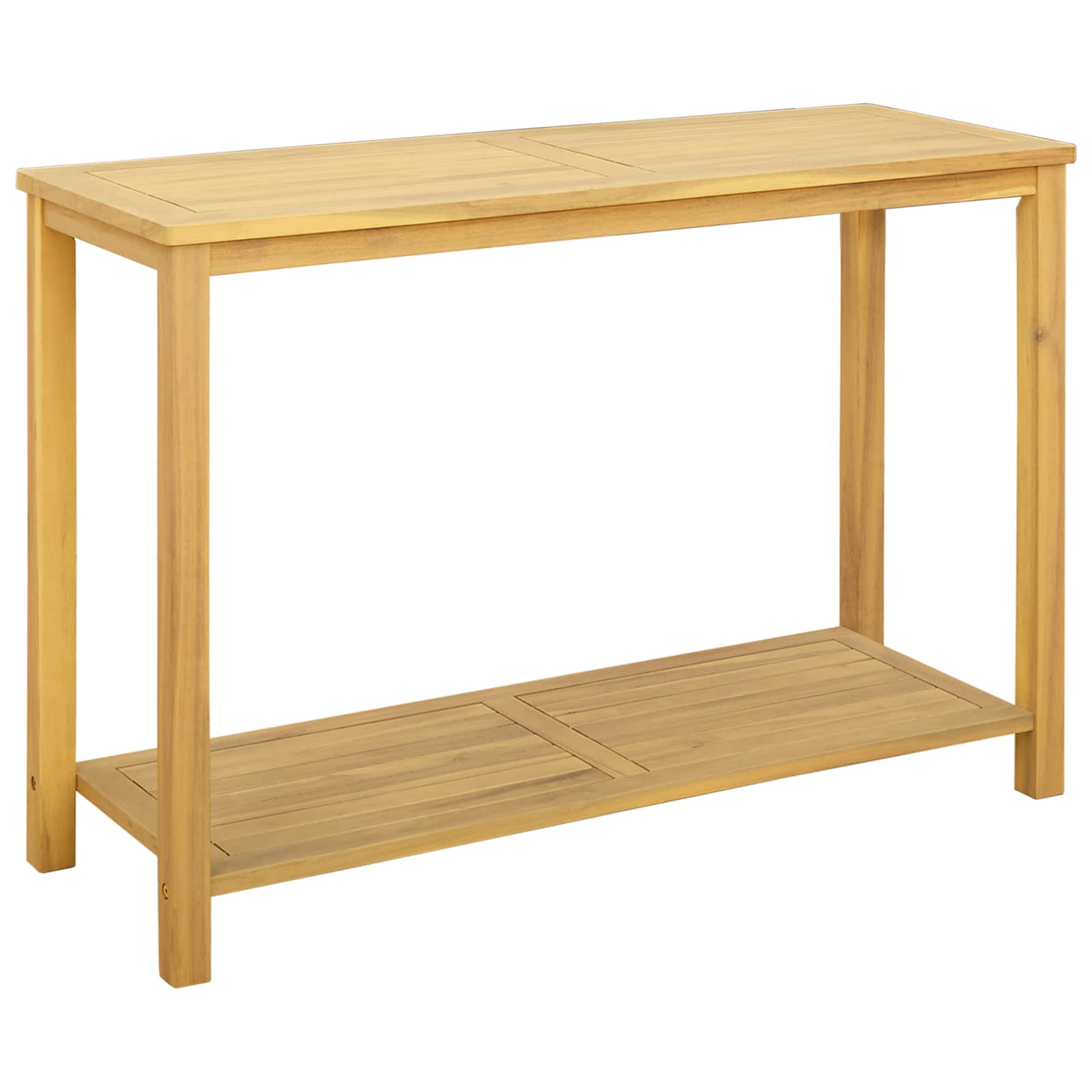 Consolle da giardino in acacia chiara, 110 x 40 x 75 cm | Leroy Merlin