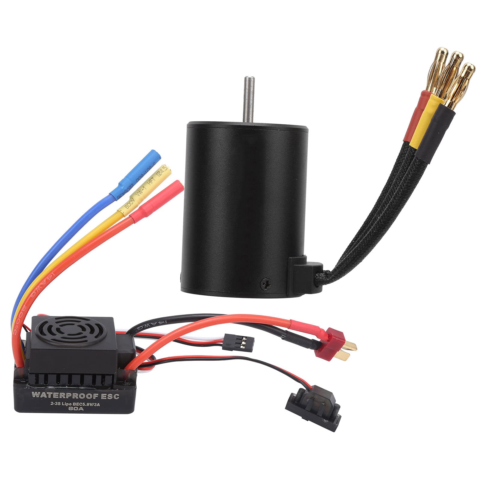 Impermeable 3650 4500KV Motor sin escobillas 60A ESC Combo Set alto par ...
