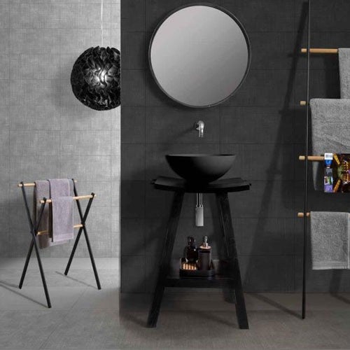 Lavabo bagno moderno da appoggio in resina, lavandino sospeso Cipì con ...