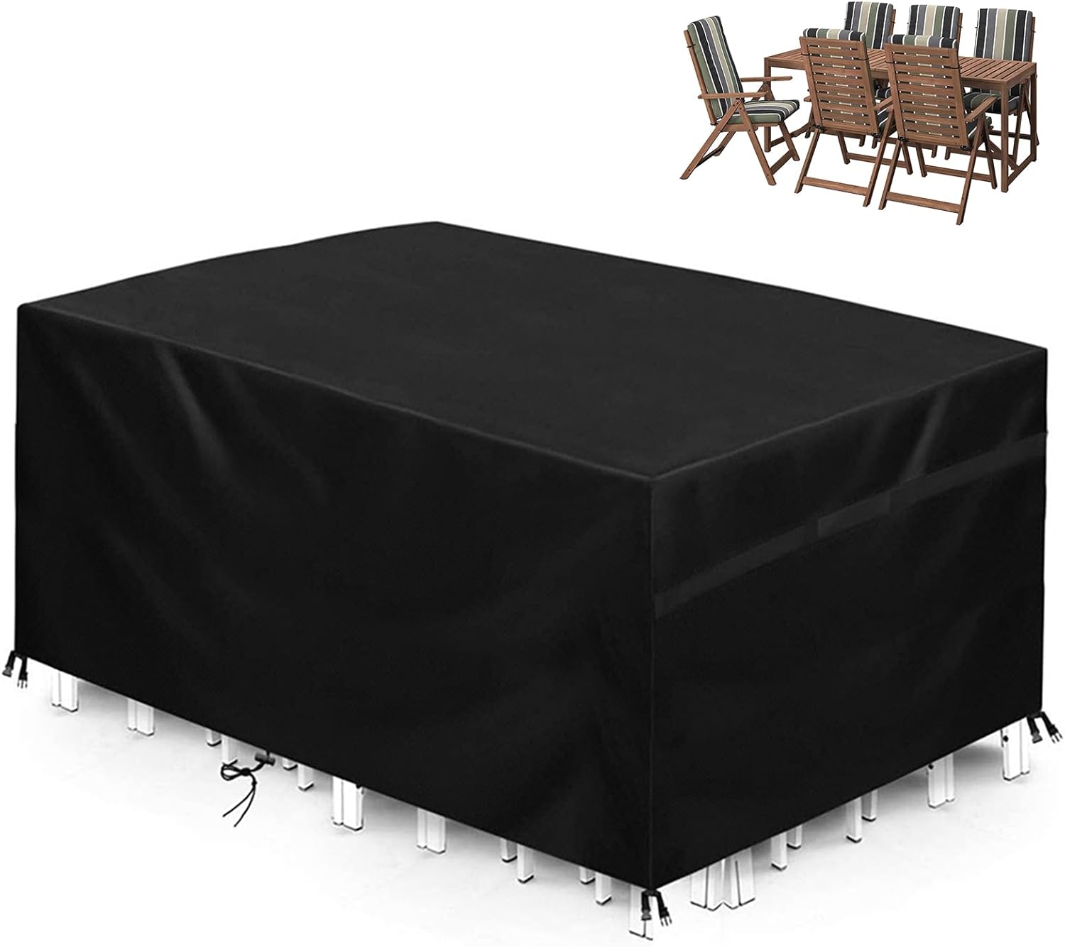 Housse de protection pour mobilier de jardin 420D, résistante à l'eau ...