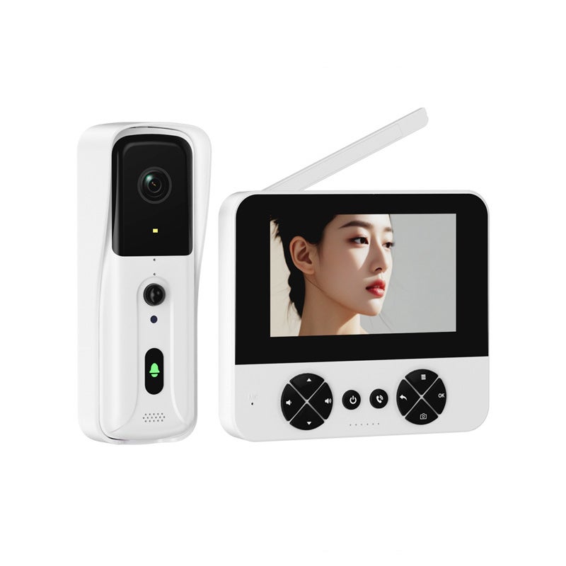 Sonnette sans fil à vision nocturne infrarouge, interphone vidéo ...