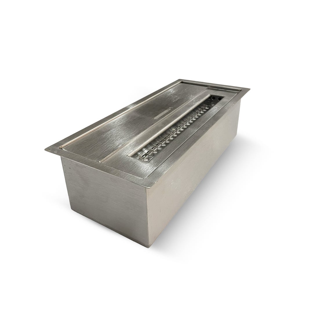 Quemador de bioetanol 1,5LT ACERO INOXIDABLE 430SS L30 x P12,5 x H8,5 ...