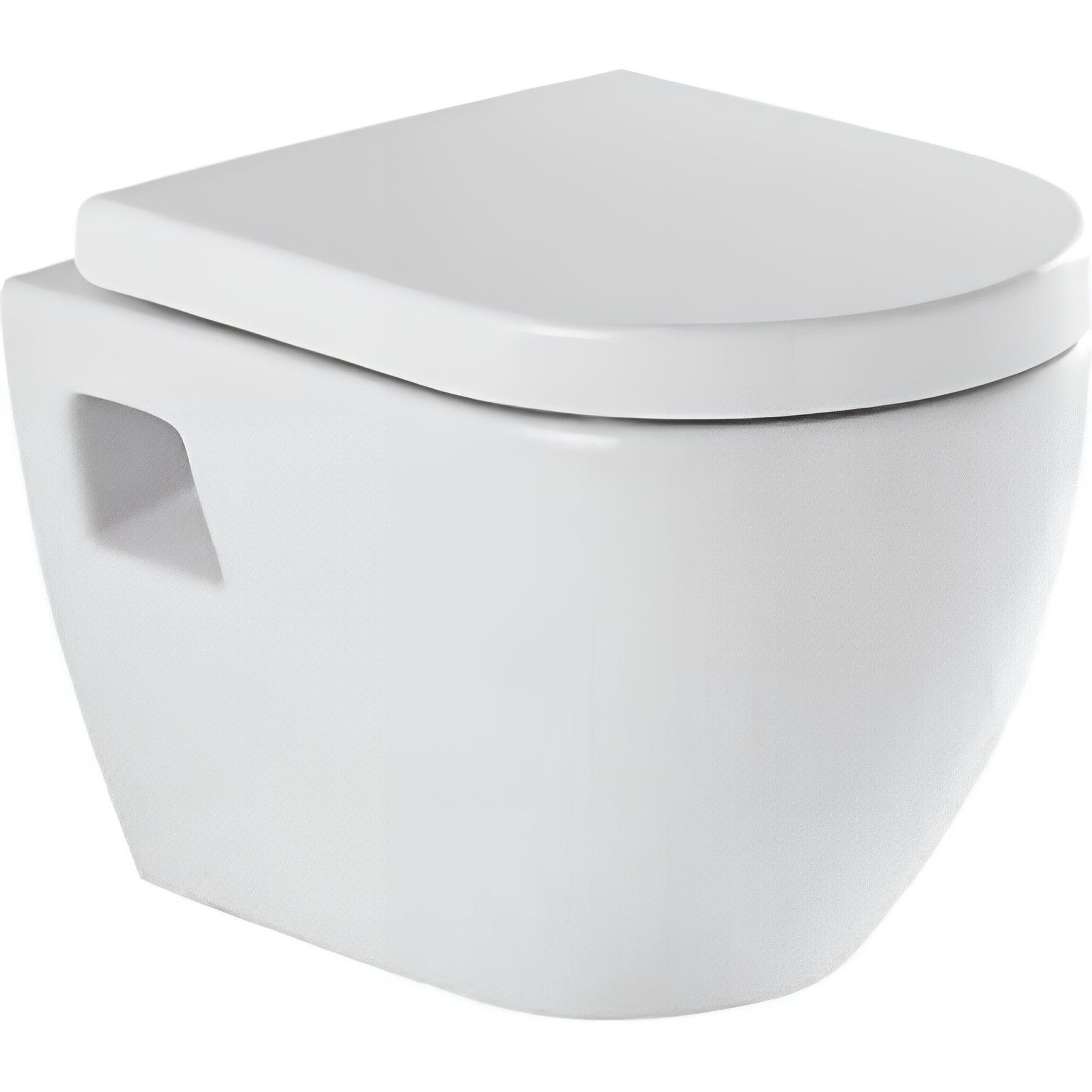 Pack WC suspendu céramique traditionnelle SANINDUSA Sanibold blanc ...