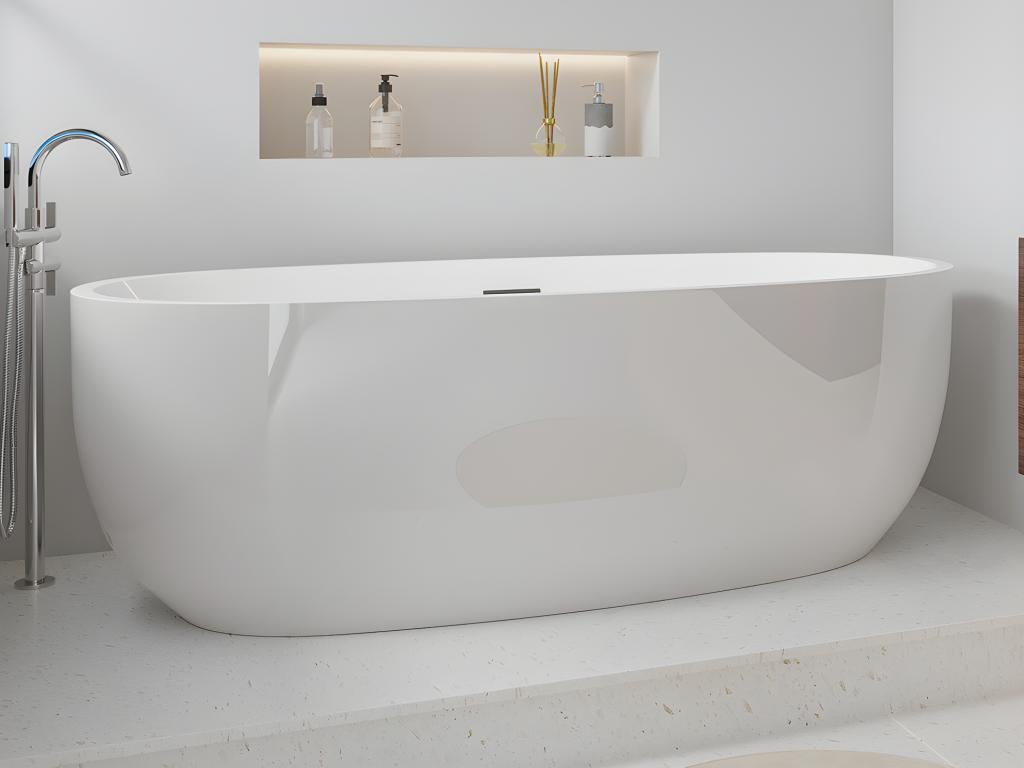 Wanna wolnostojąca NICA - 238L - 170*80*58 cm - Kolor biały - Leroy Merlin