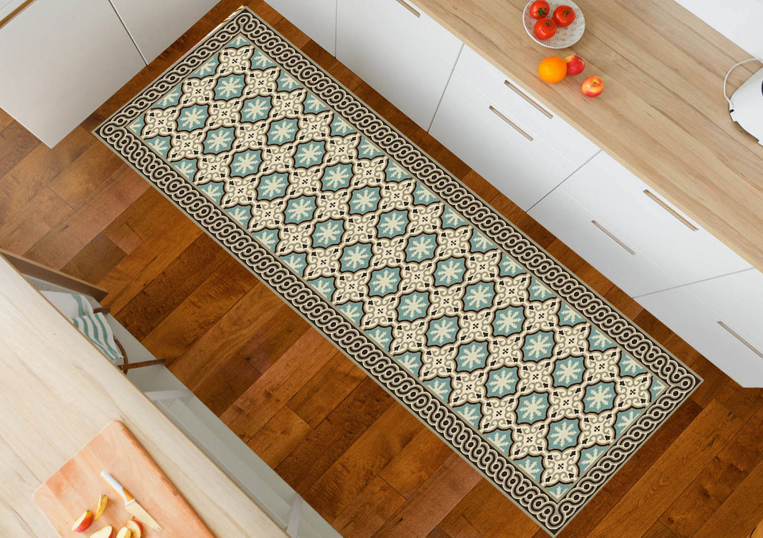 Tapis de cuisine, 100% Made in Italy, Tapis antitache avec impression ...