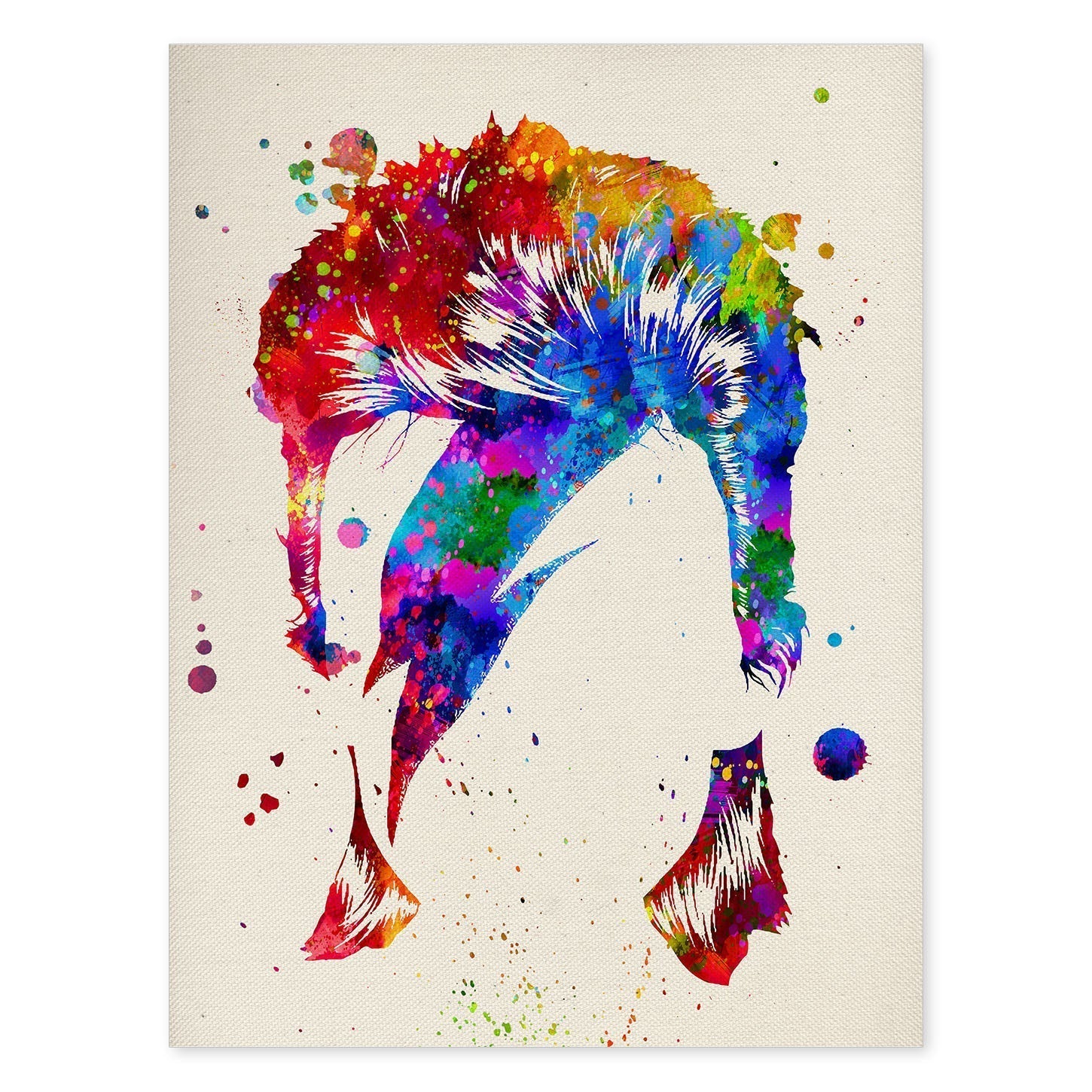 Im Affiche De David Bowie Face. Affiches Avec Flose Waterpute, Acteurs ...