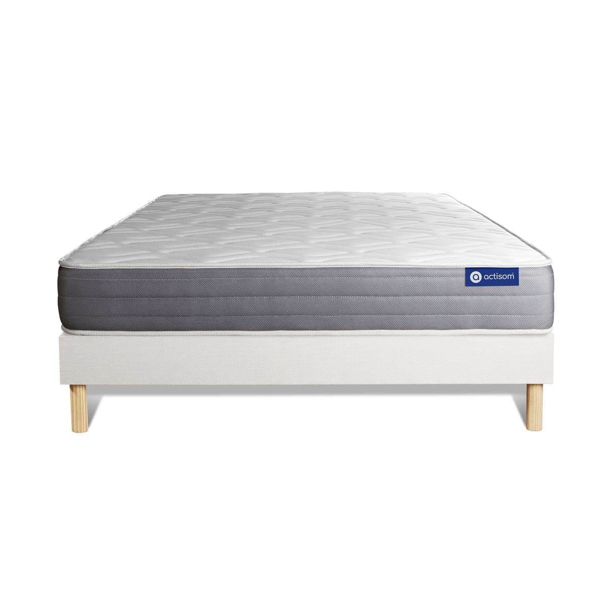 Ensemble matelas 120 x 190 cm Actilatex dream - Latex et mémoire de forme - Ep : 22 cm - Mi ...