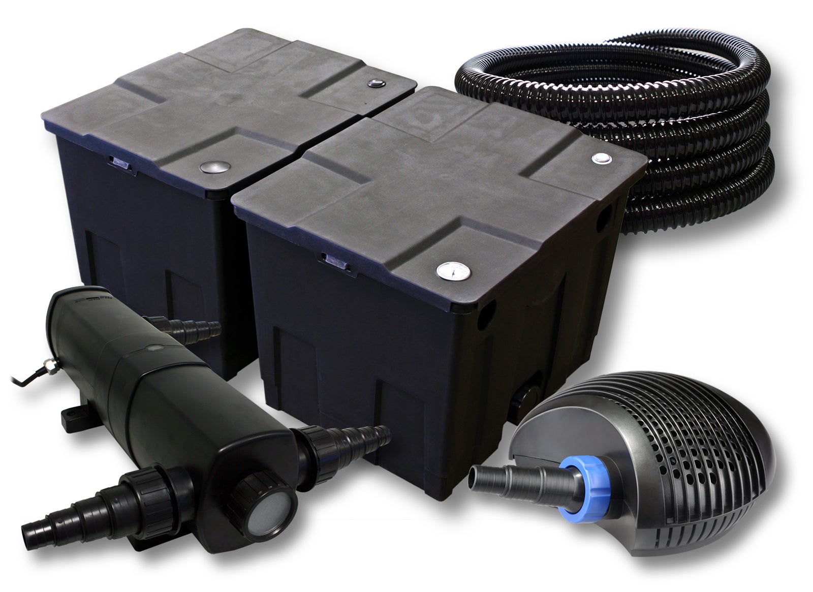 SunSun set per laghetti filtro da 60000l chiarificatore 24W pompa 40W ...