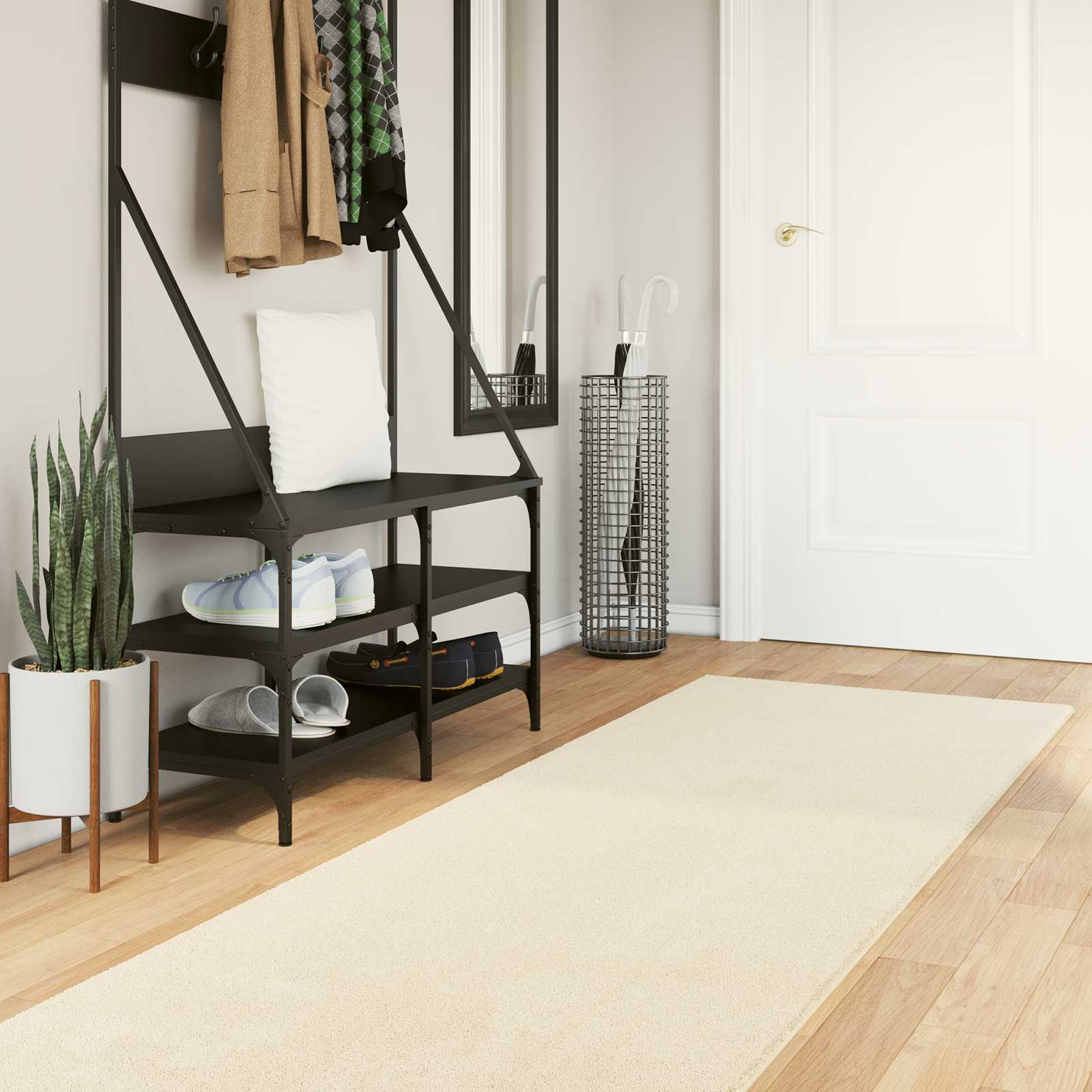 Alfombrilla de superficie color crema, 400 x 80 cm, poliéster. | Leroy ...