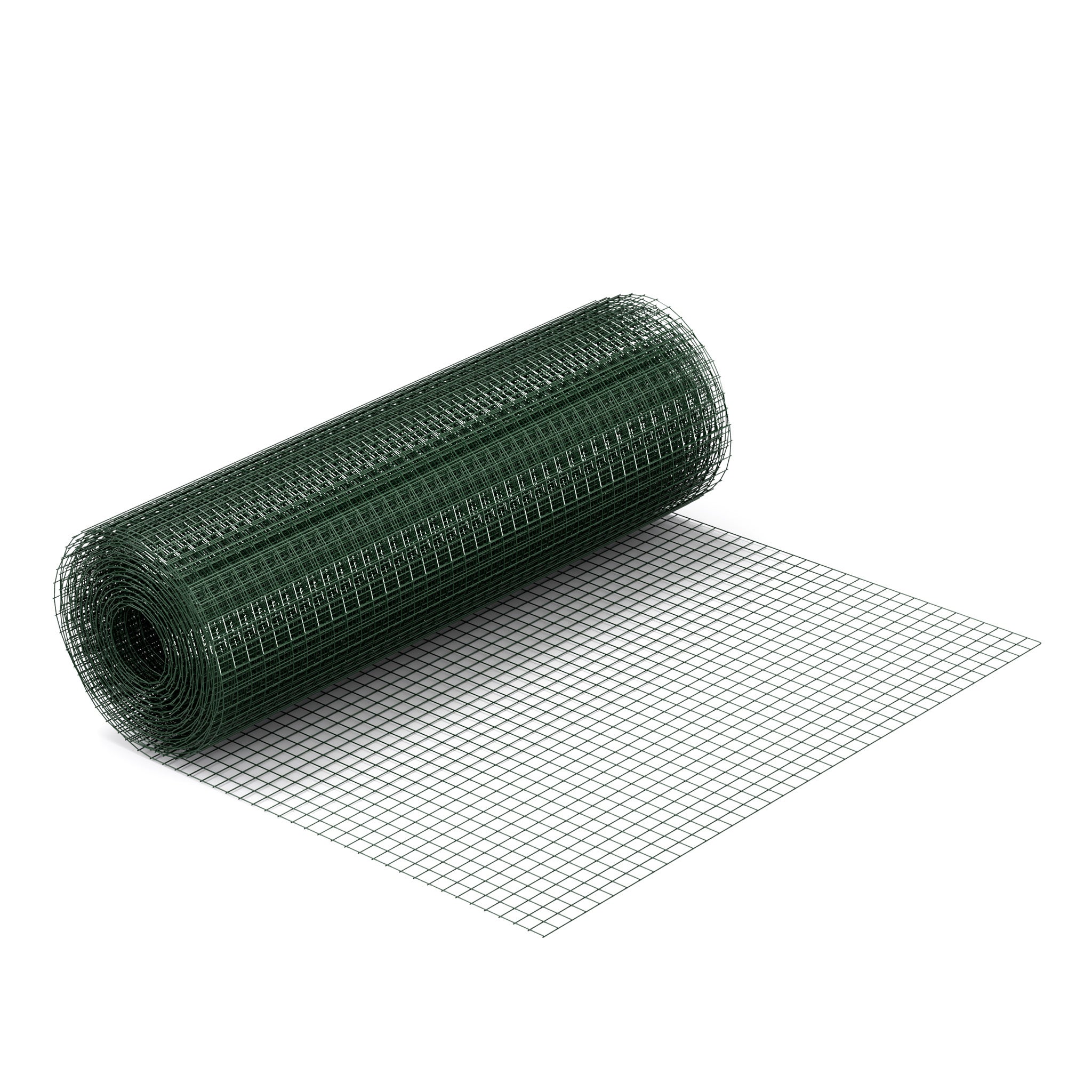 Grillage à mailles métalliques – Vert – Maille carréess de 12 x 12 mm ...