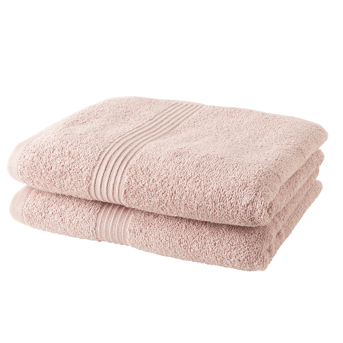 Lot de 2 serviettes de toilette coton uni ESSENTIAL | Leroy Merlin