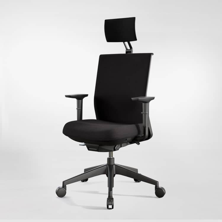 Chaise de bureau ergonomique Actiu Stay Appui-tête rembourré - Carbon ...