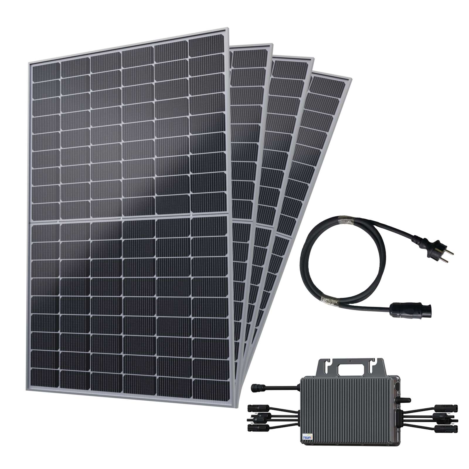 Robinsun 2000 W Kit Solar Básico con 4 Paneles Eco + Inversor + Cable ...