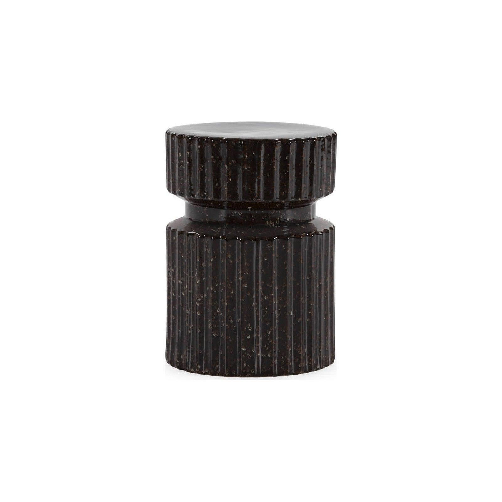 Tabouret céramique brillante relief strié | Leroy Merlin