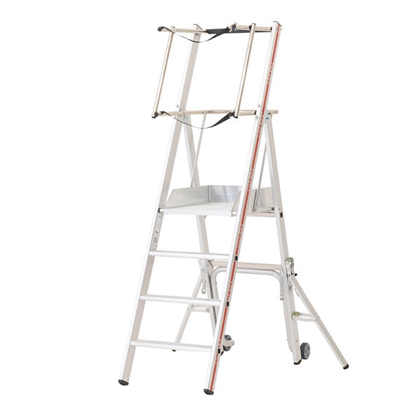 Escabeau PIRL 4 marches - Hauteur max. de travail 2.92m - 838304 ...