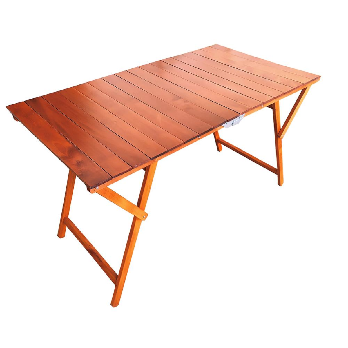 Table de pique-nique pliable en bois LAURA 70x140 cm Merisier | Leroy ...