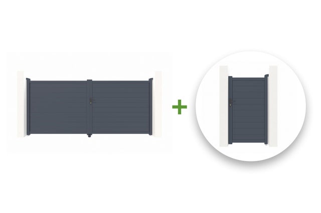 Portail aluminium | Leroy Merlin